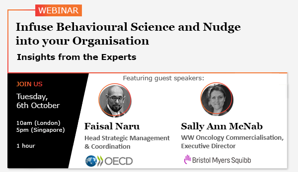 Infuse Behavioural Science and Nudge into your Organisation Webinar